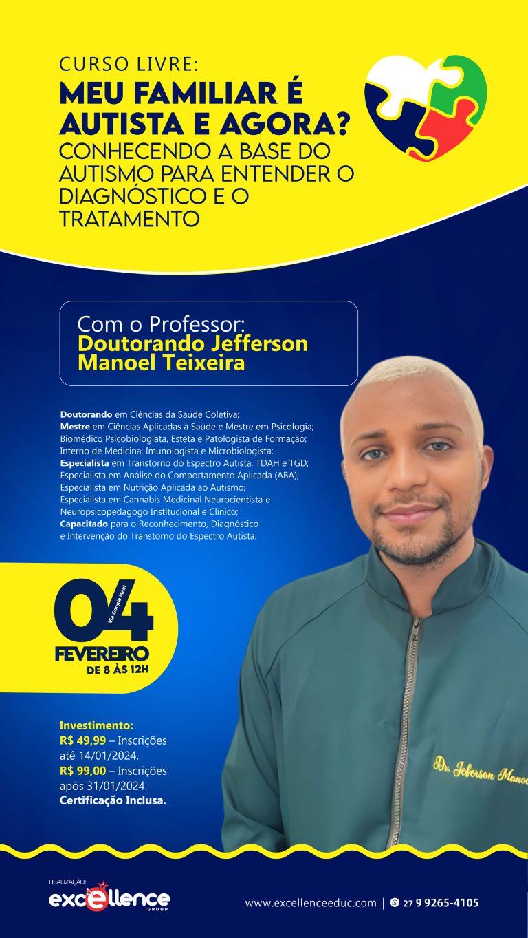 Curso: Meu familiar é autista e agora? Conhecendo a base do Autismo ... Curso: Meu familiar é autista e agora? Conhecendo a base do Autismo ...